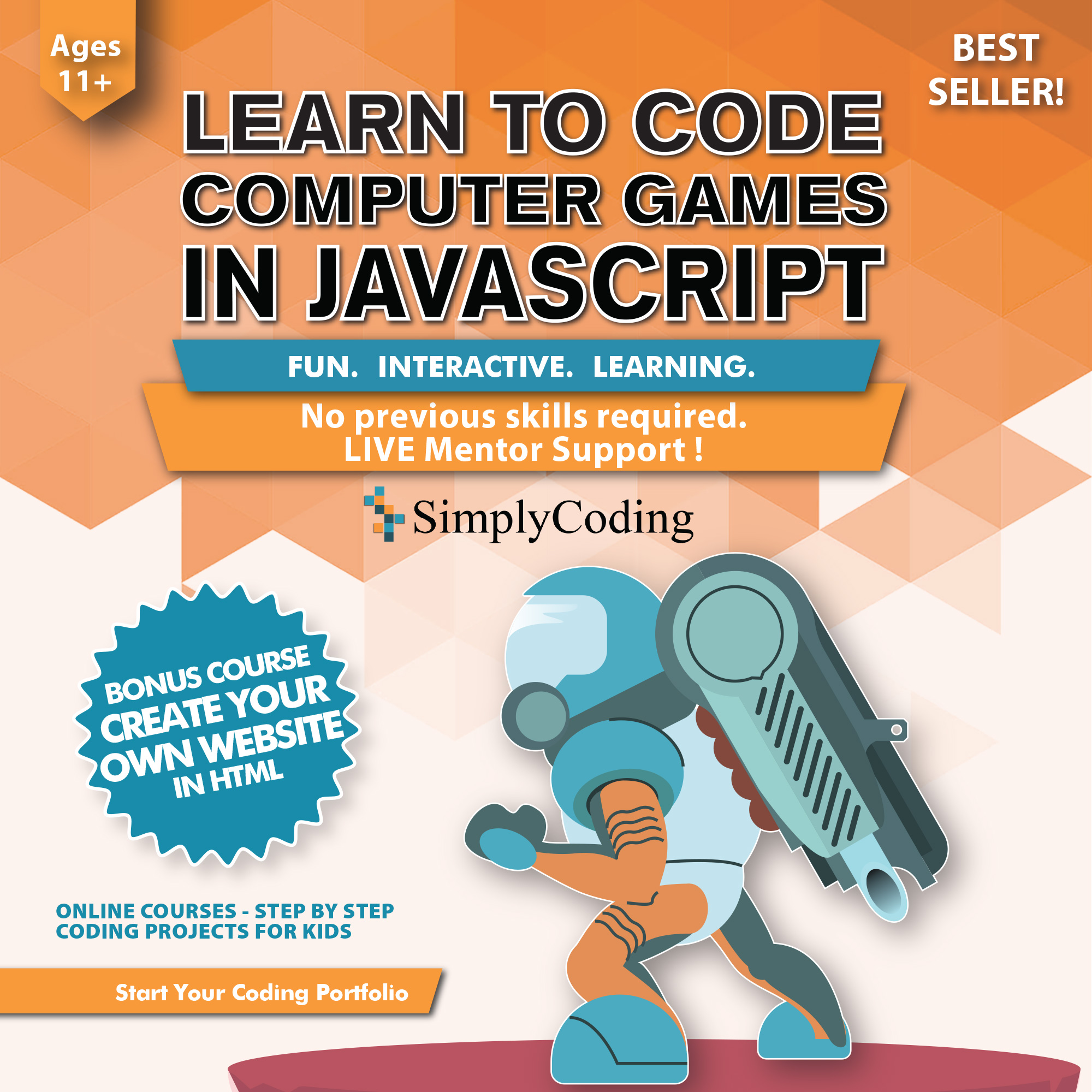 Best Javascript For Kids Course How To Code Video Games