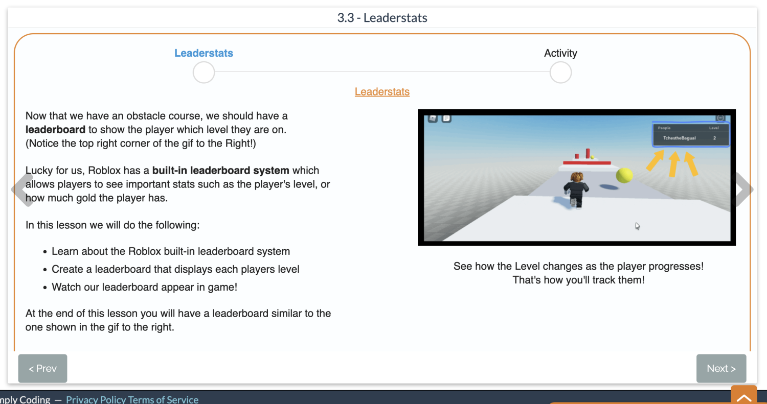 Learn to Code Roblox Worlds in Lua Course Age 11+