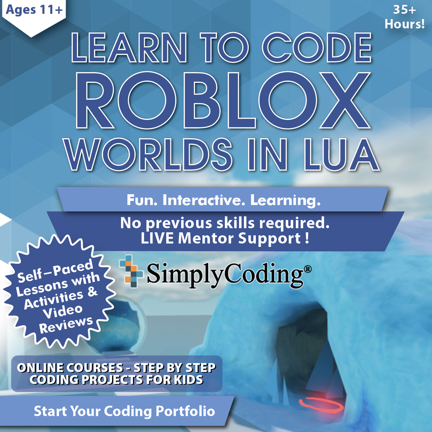 Learn To Code Roblox Worlds In Lua Course Age 11