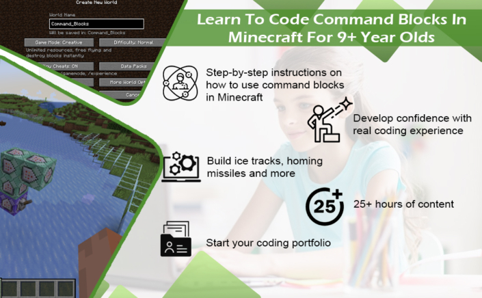 Learn To Code Command Blocks In Minecraft Course Age 9