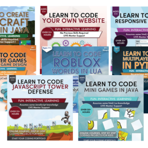 Learn to Code Command Blocks in Minecraft Course Age 9+